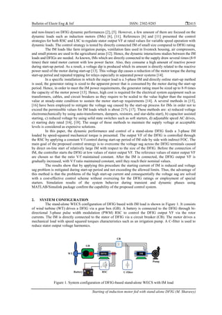 Starting of induction motor fed with stand-alone DFIG | PDF