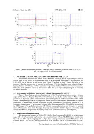 Starting of induction motor fed with stand-alone DFIG | PDF
