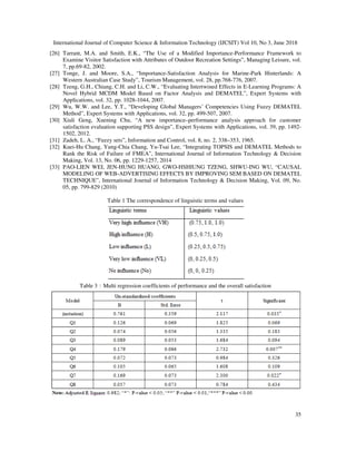 INTEGRATION OF IMPORTANCEPERFORMANCE ANALYSIS AND FUZZY DEMATEL | PDF