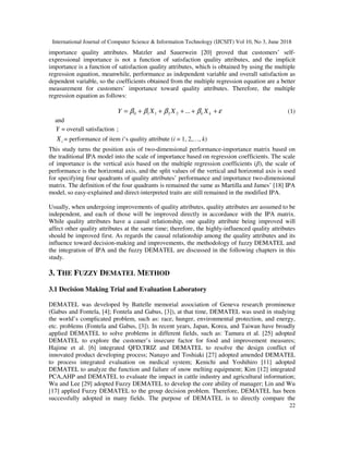 INTEGRATION OF IMPORTANCEPERFORMANCE ANALYSIS AND FUZZY DEMATEL | PDF