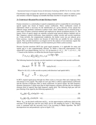 CURVELET BASED SPEECH RECOGNITION SYSTEM IN NOISY ENVIRONMENT: A STATISTICAL APPROACH | PDF
