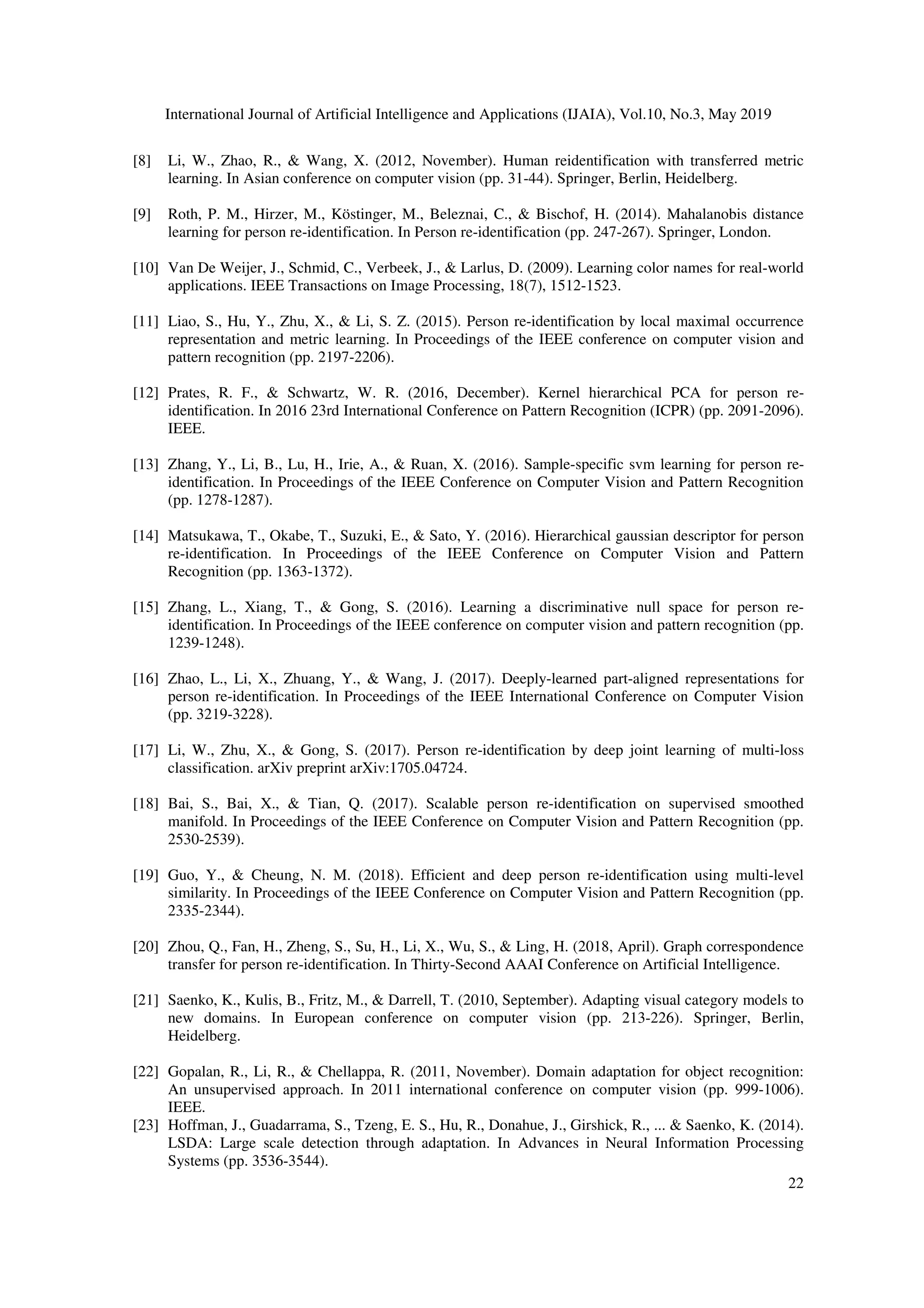 MULTI-LEVEL FEATURE FUSION BASED TRANSFER LEARNING FOR PERSON RE-IDENTIFICATION | PDF | Cameras ...