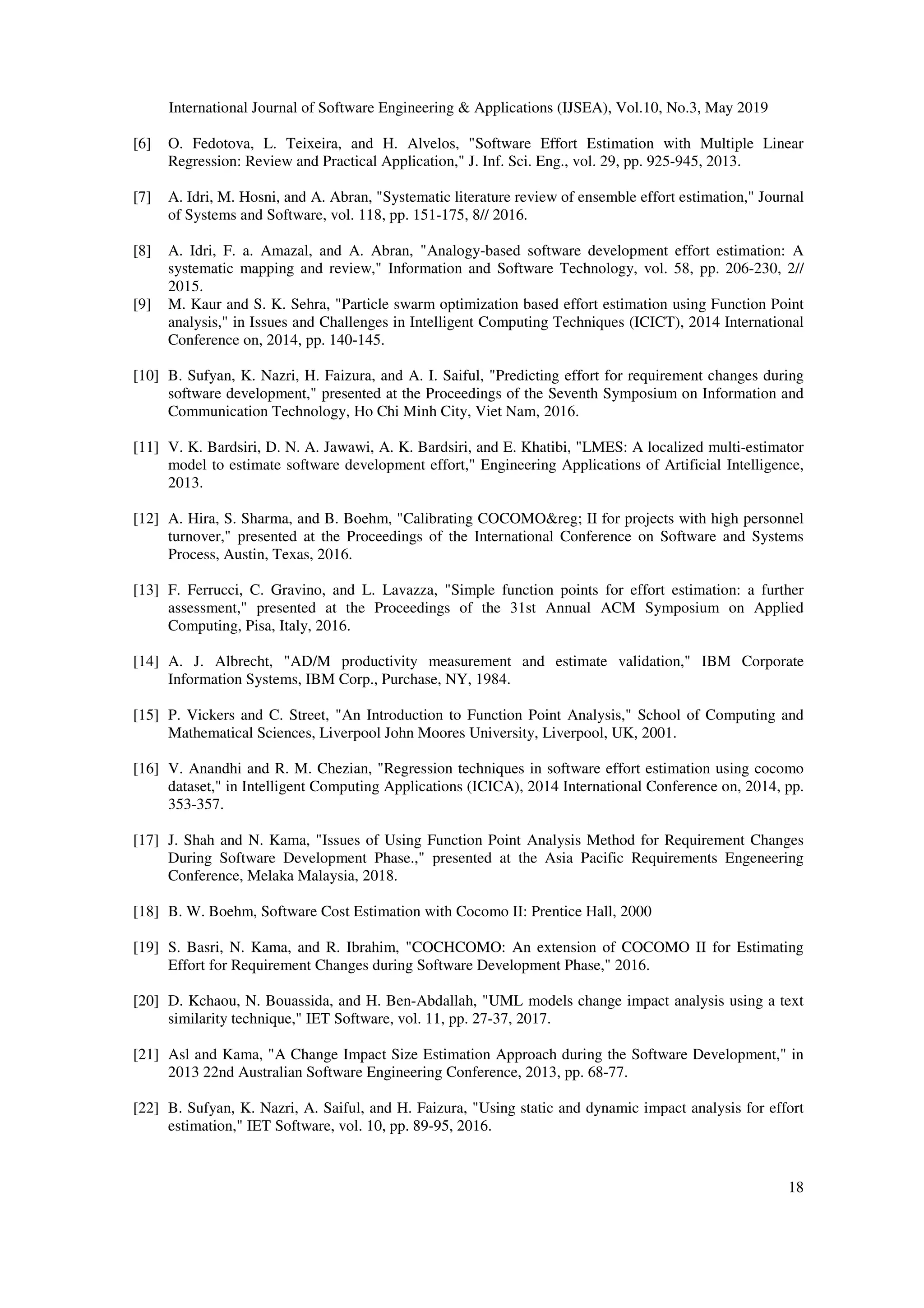 SOFTWARE REQUIREMENT CHANGE EFFORT ESTIMATION MODEL PROTOTYPE TOOL FOR SOFTWARE DEVELOPMENT ...