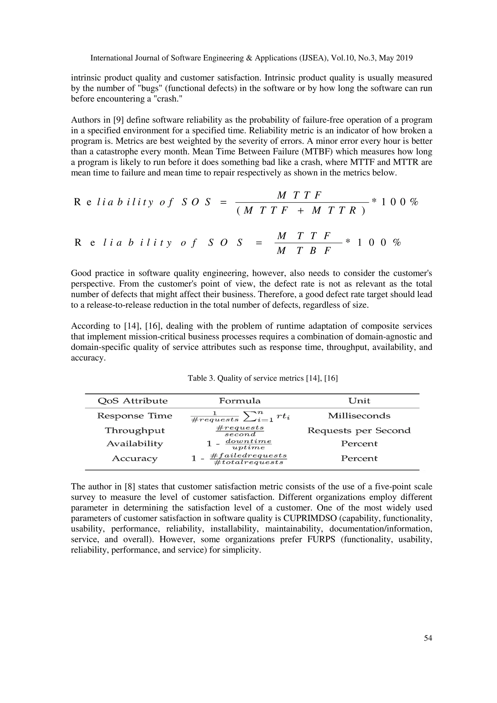 Metric Based Framework For Testing And Evaluation Of Service Oriented