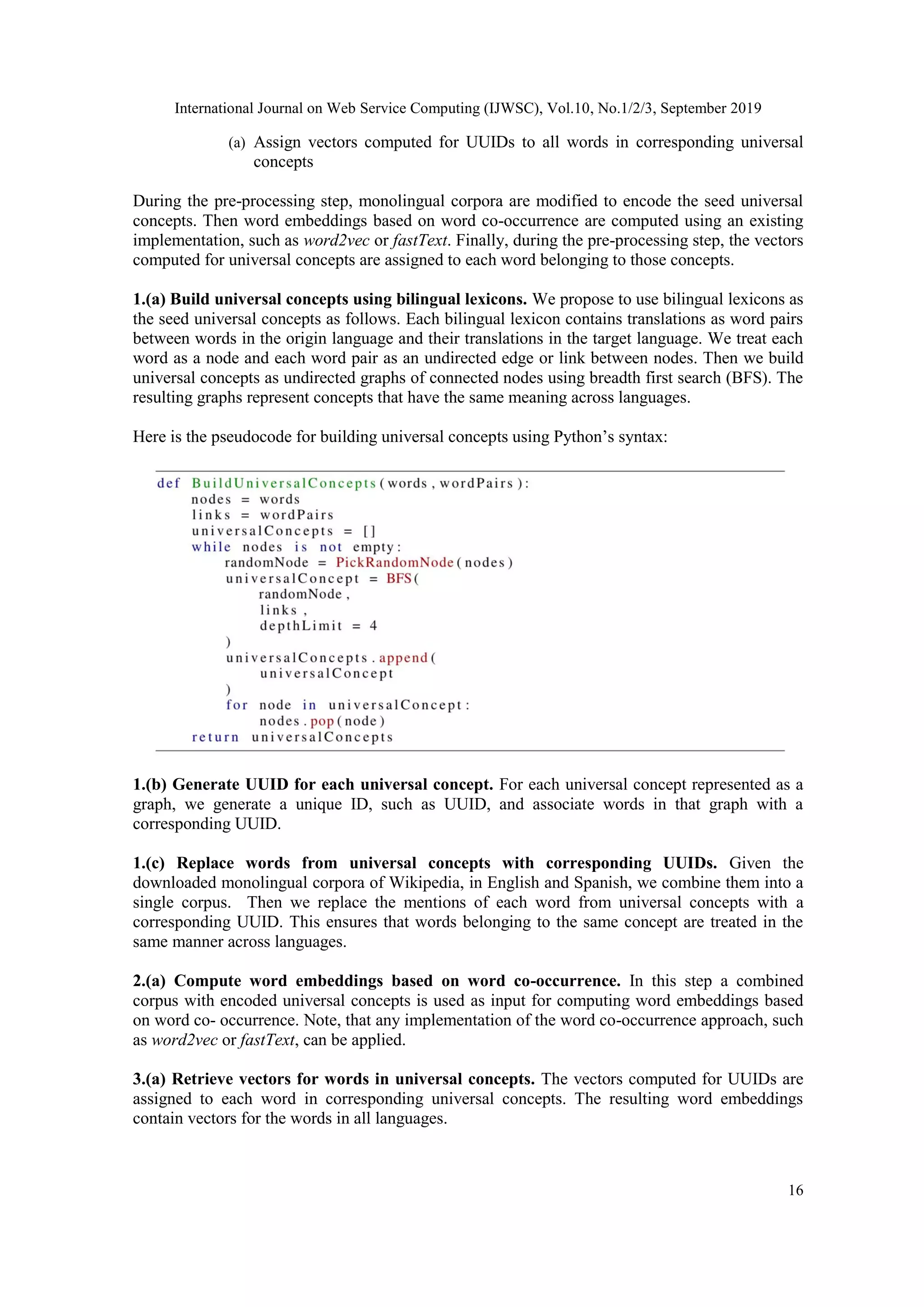 LEARNING CROSS-LINGUAL WORD EMBEDDINGS WITH UNIVERSAL CONCEPTS | PDF