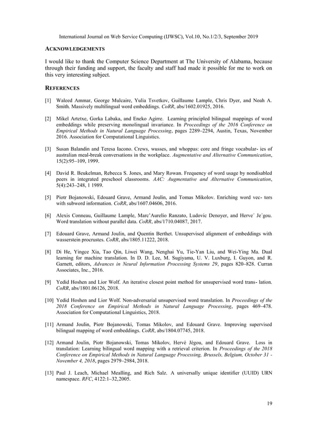 LEARNING CROSS-LINGUAL WORD EMBEDDINGS WITH UNIVERSAL CONCEPTS | PDF