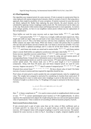 Rain Streaks Elimination Using Image Processing Algorithms | PDF