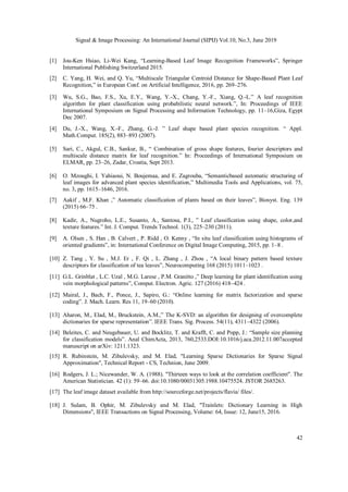 A NOVEL DATA DICTIONARY LEARNING FOR LEAF RECOGNITION | PDF