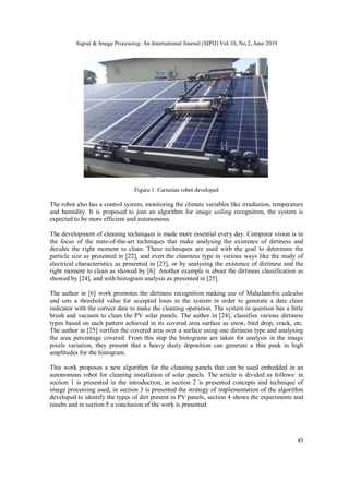 APPLICATION OF A COMPUTER VISION METHOD FOR SOILING RECOGNITION IN ...