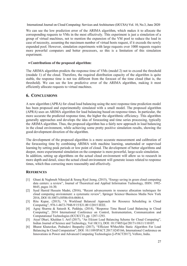 Load Balancing Algorithm On Cloud Computing For Optimize Respone Time Pdf