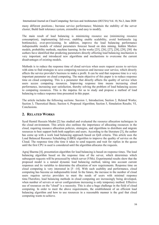 Load Balancing Algorithm On Cloud Computing For Optimize Respone Time Pdf