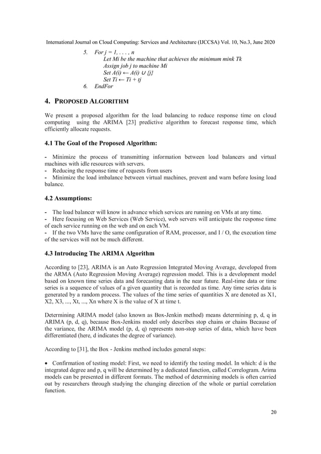 LOAD BALANCING ALGORITHM ON CLOUD COMPUTING FOR OPTIMIZE RESPONE TIME | PDF