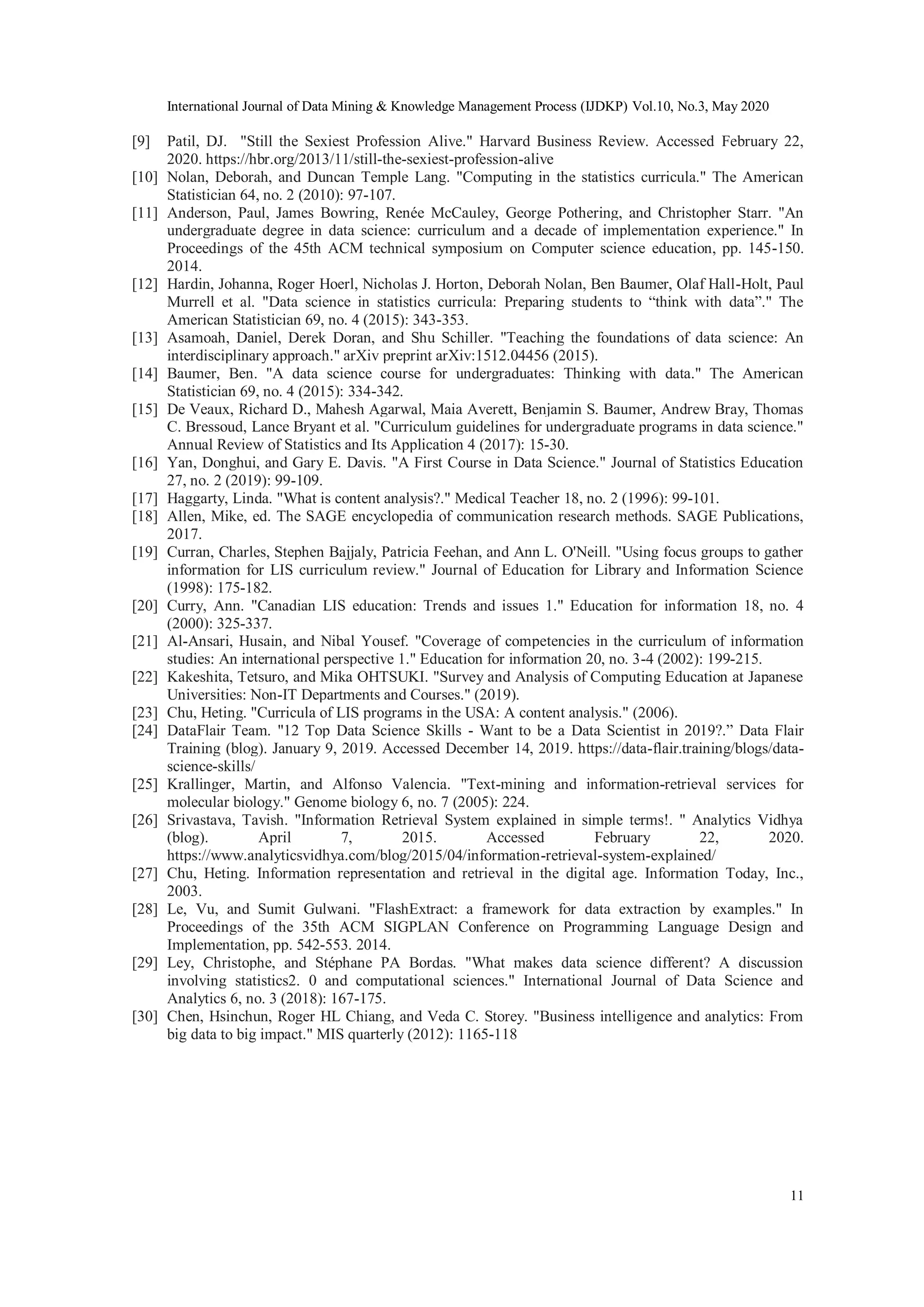 Data Science Curriculum: Current Scenario | PDF