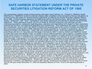 Anthem, Inc Webcast Presentation | PDF