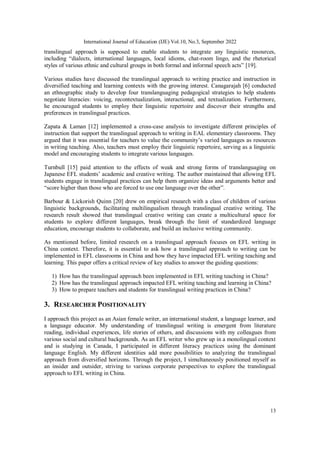 EXPLORING THE TRANSLINGUAL APPROACH TO ENGLISH AS A FOREIGN LANGUAGE ...