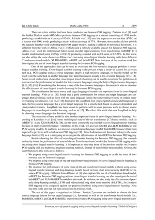 Javanese part-of-speech tagging using cross-lingual transfer learning | PDF