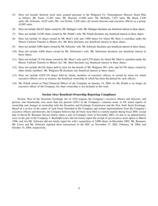 walgreen 2004 Proxy Statement | PDF