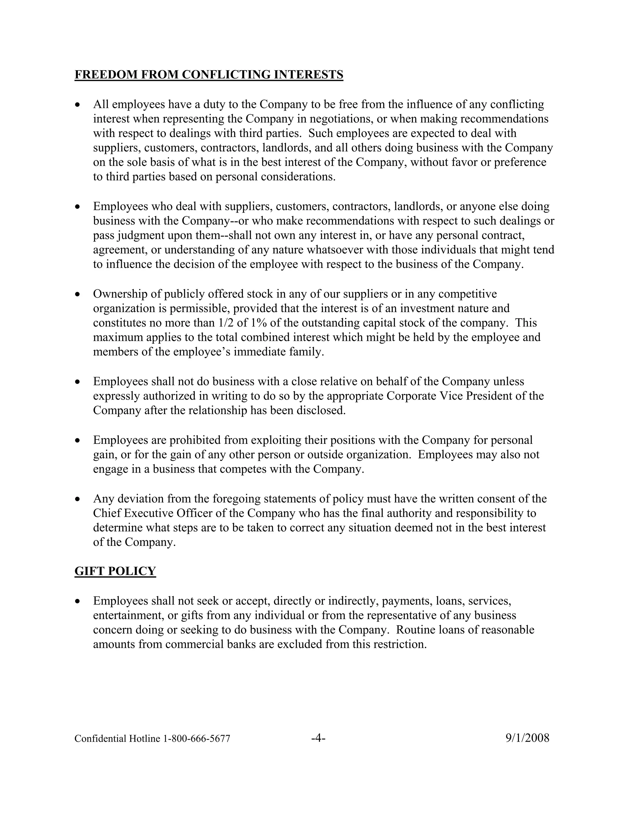 Ethics Policy Statement walgreen | PDF