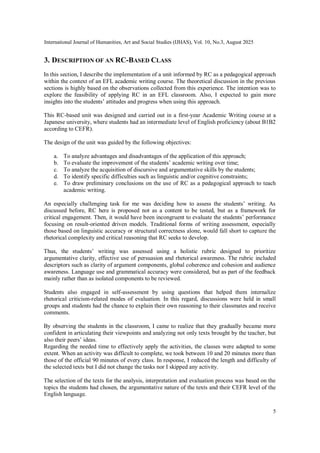 RHETORICAL CRITICISM AS AN APPROACH TO TEACH EFL ACADEMIC WRITING: A ...