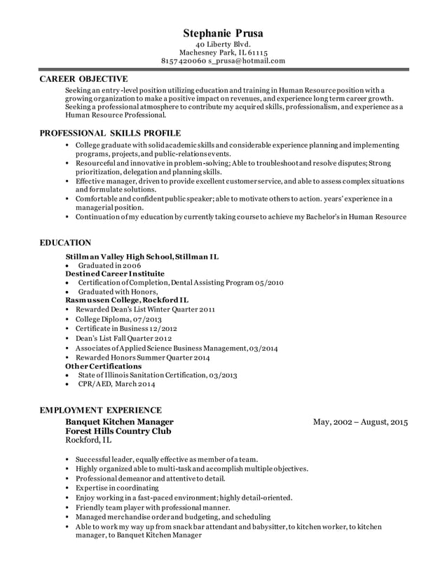 Stephanies Updated resume | PDF