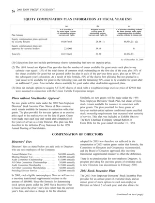 dow chemical 2005 Proxy Statement | PDF