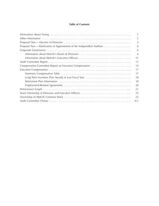 metlife Proxy Statement2001 | PDF