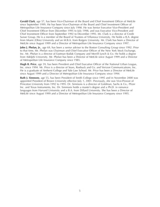 metlife Proxy Statement2001 | PDF