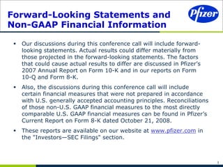 Pfizer Quarterly Corporate Performance | PDF