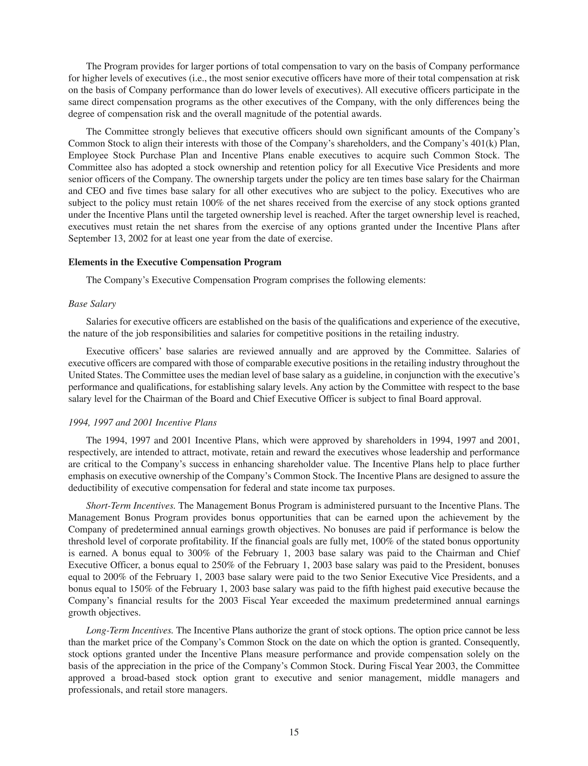 lowe's Proxy Statement 2004 | PDF