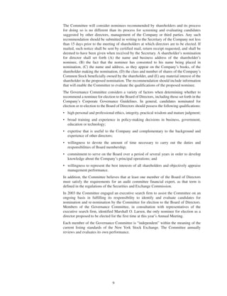 lowe's Proxy Statement 2004 | PDF