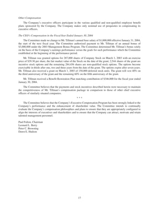 lowe's Proxy Statement 2004 | PDF