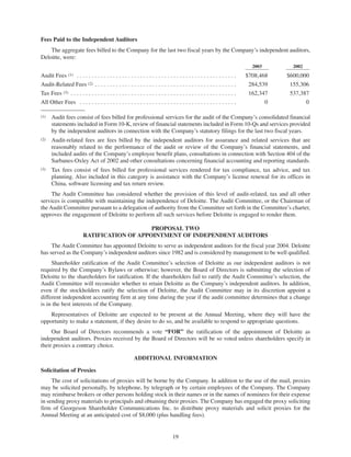 lowe's Proxy Statement 2004 | PDF