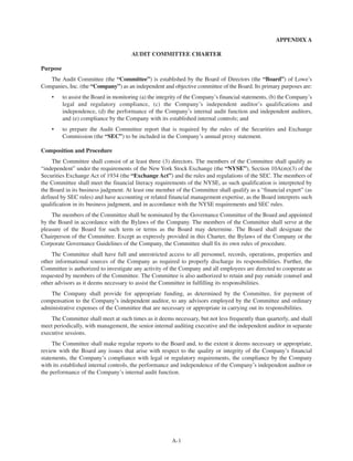 lowe's Proxy Statement 2004 | PDF