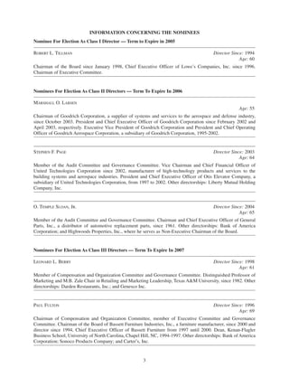 lowe's Proxy Statement 2004 | PDF