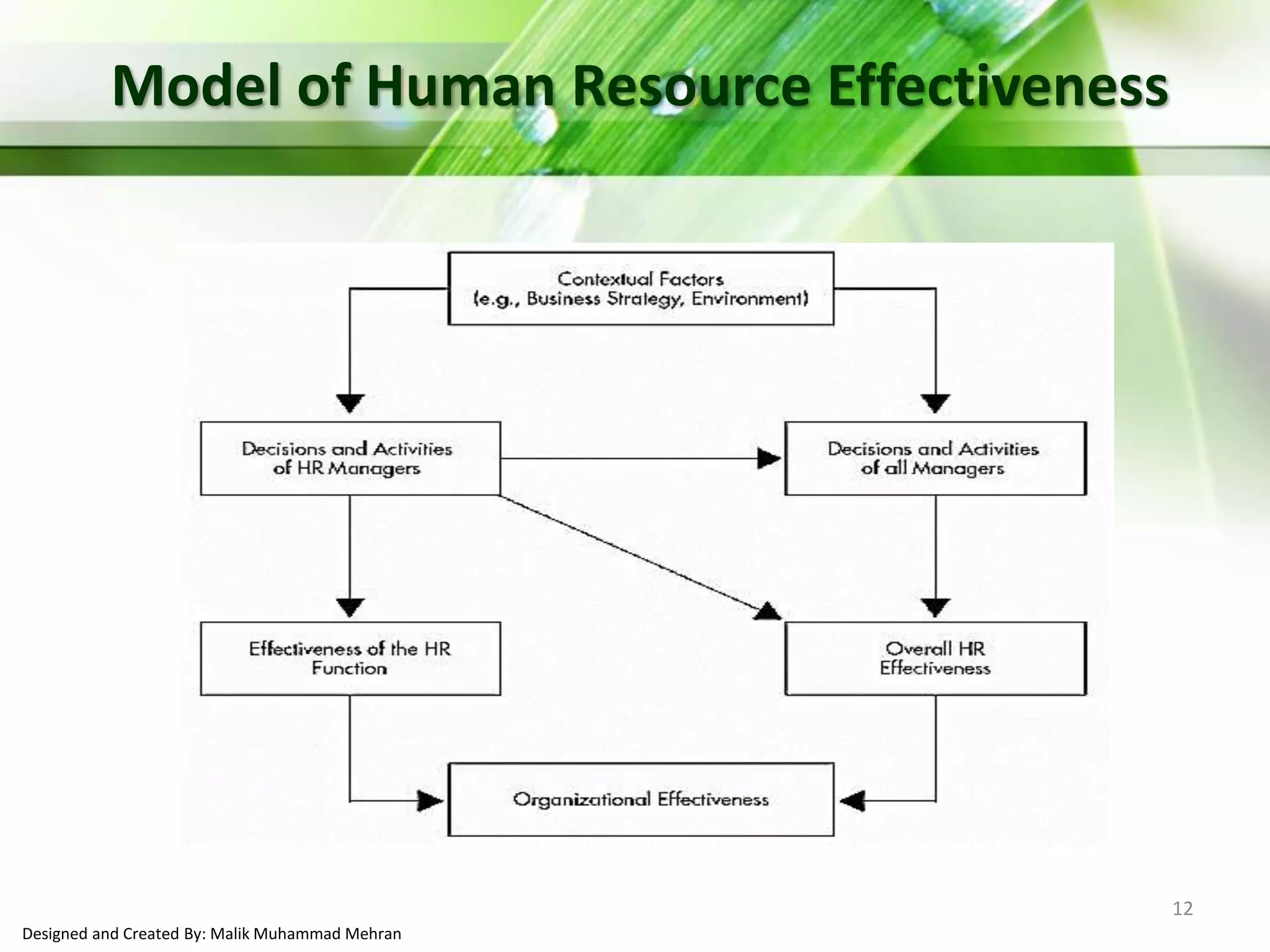 Human Resource Evaluation By Malik Muhammad Mehran | PPTX