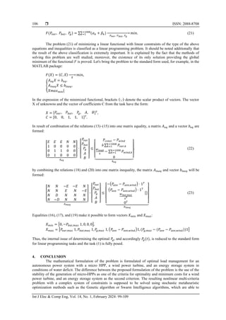 Optimal load management of autonomous power systems in conditions of ...