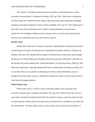 Cybercrime Research Paper | PDF