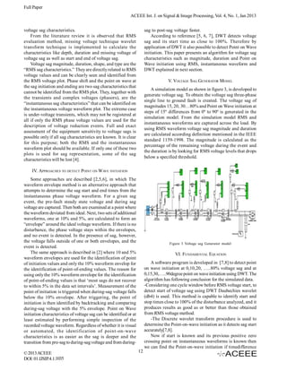 An Algorithm to Detect Point on Wave Initiation of Voltage Sag by Fundamental Equation | PDF