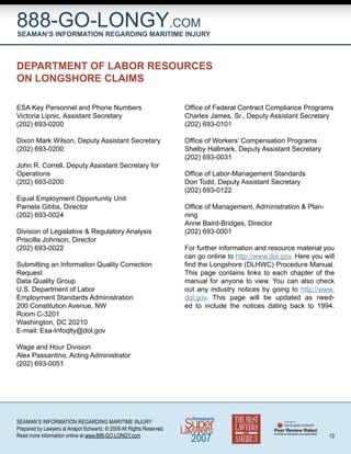 Longshore Legal Overview | PDF | Injuries | Diseases and Conditions