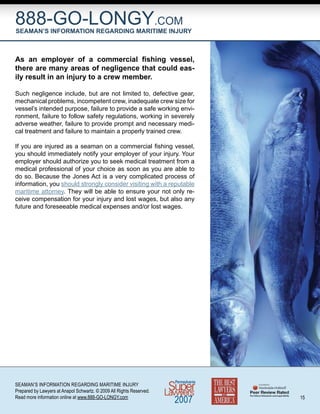 Longshore Legal Overview | PDF | Injuries | Diseases and Conditions