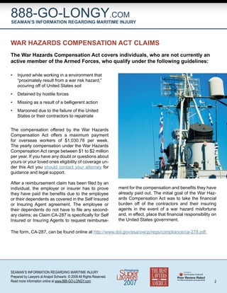 Longshore Legal Overview | PDF | Injuries | Diseases and Conditions