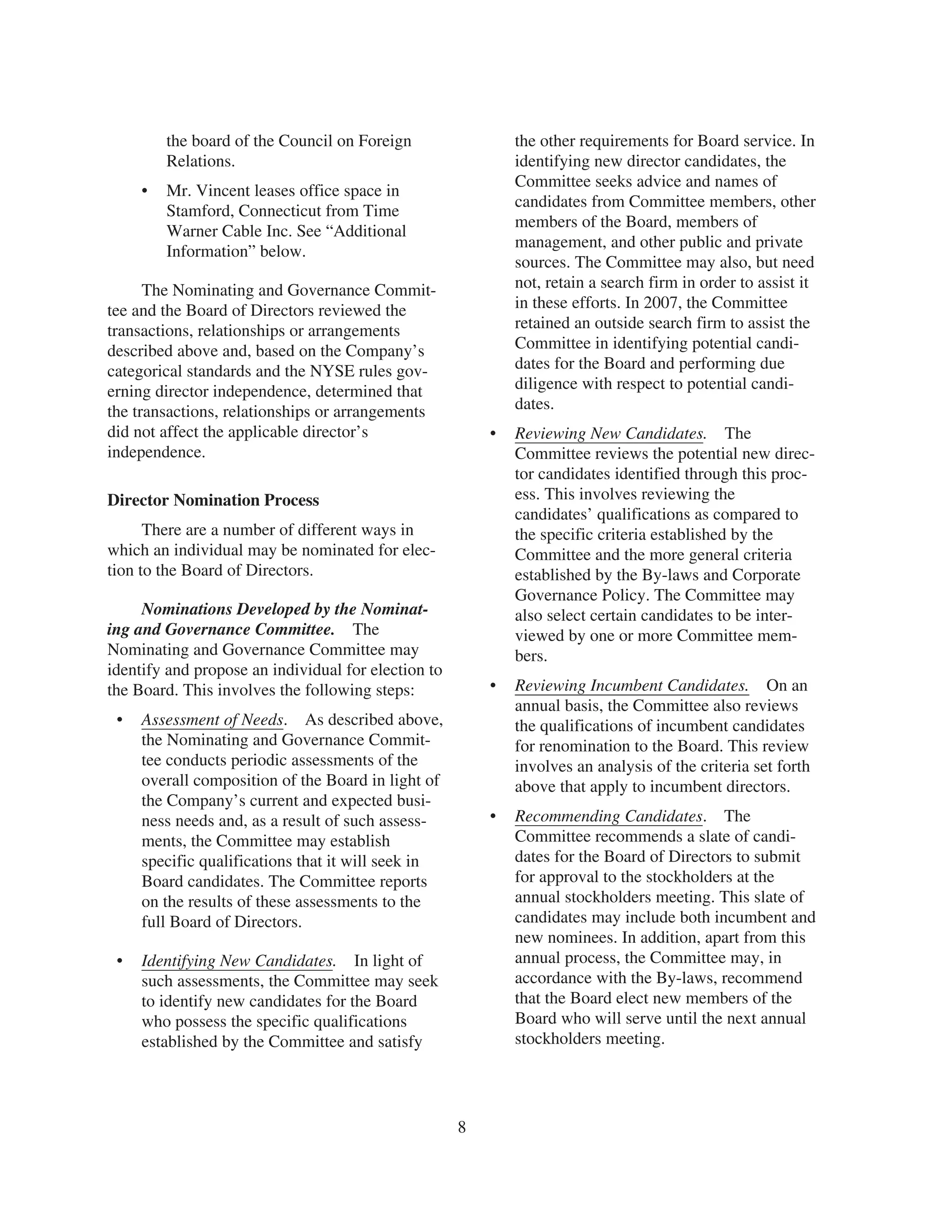 time warner 2008 Proxy Statement | PDF