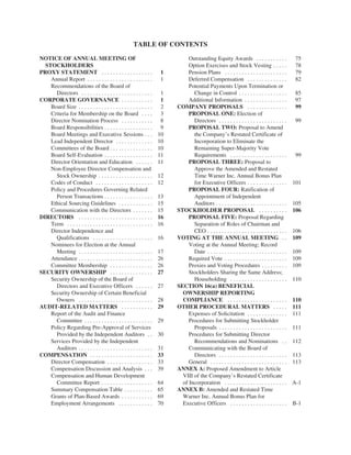 time warner 2008 Proxy Statement | PDF