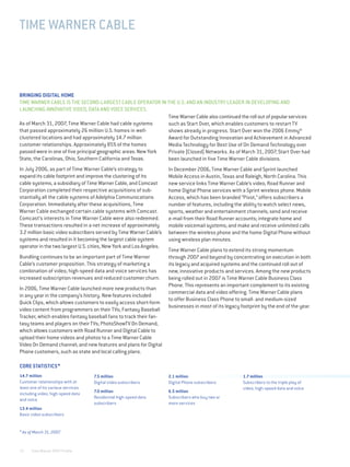 time warner 2007 Factbook | PDF
