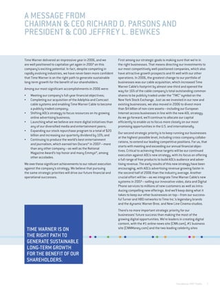 time warner 2007 Factbook | PDF