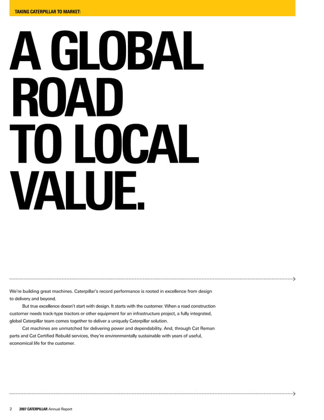 caterpillar • 2007 Annual Report | PDF