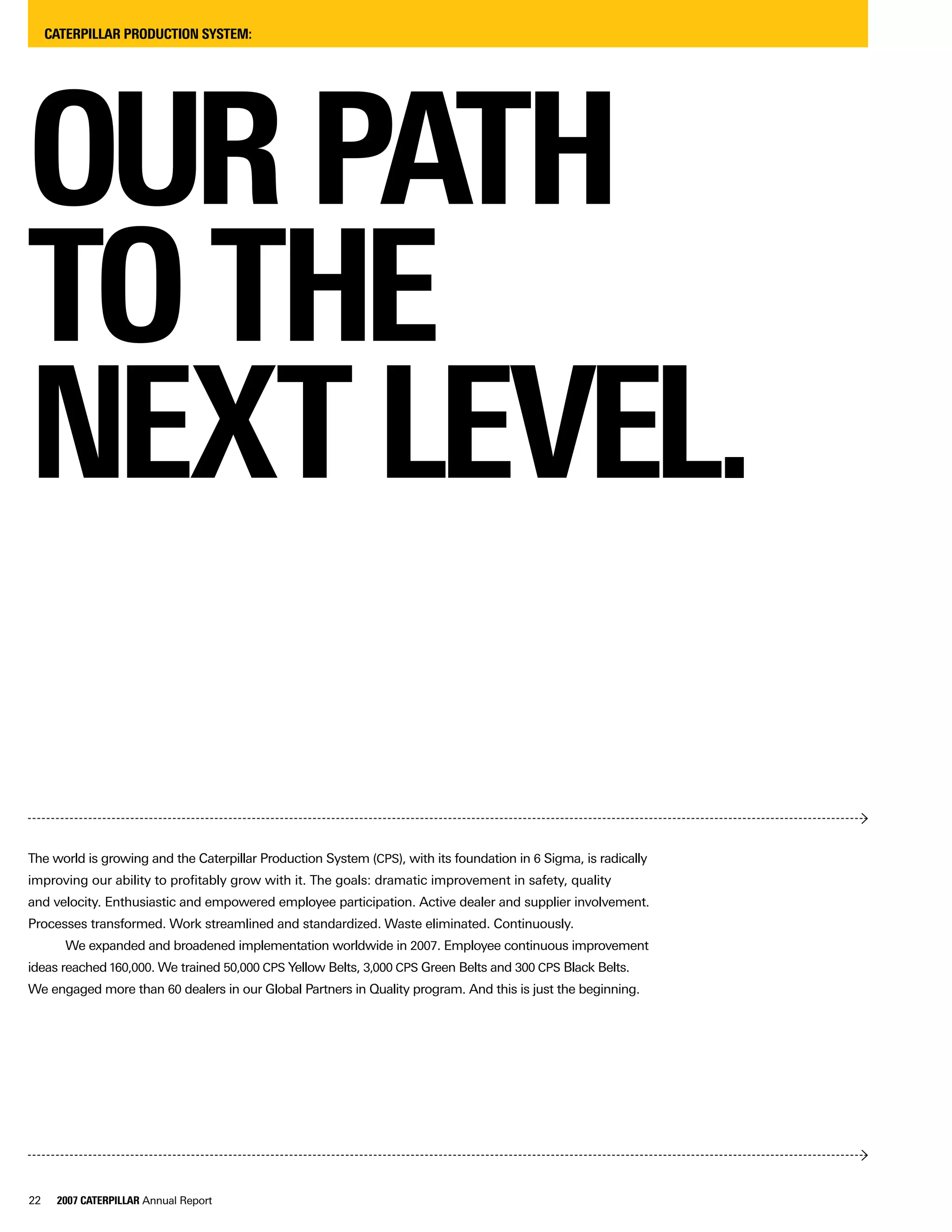 Caterpillar Production System | PDF