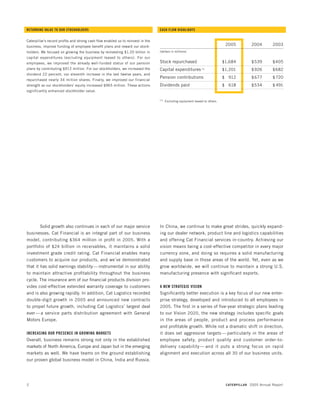2005 Caterpillar Inc. Annual Report | PDF