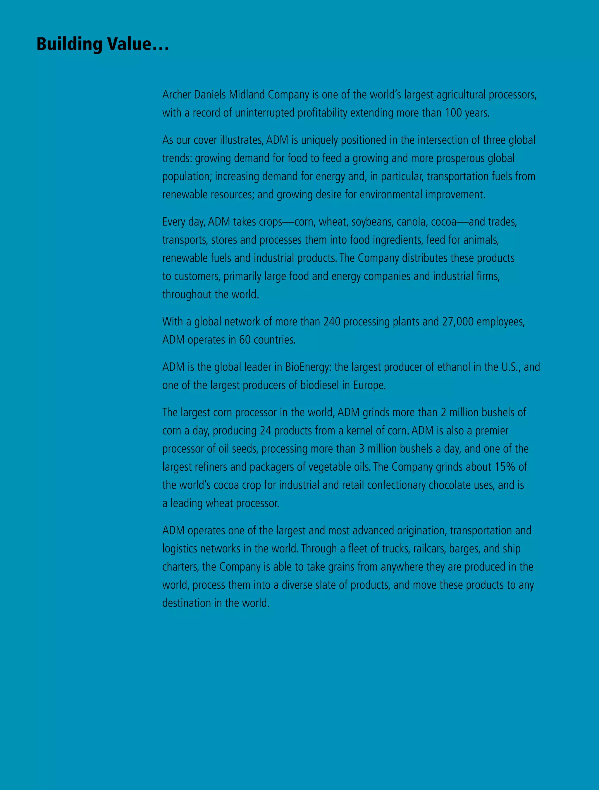 ADM 2007 Annual Reports | PDF