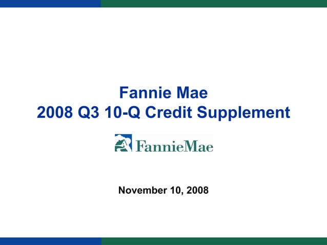 fannie mae Credit Supplement | PPT